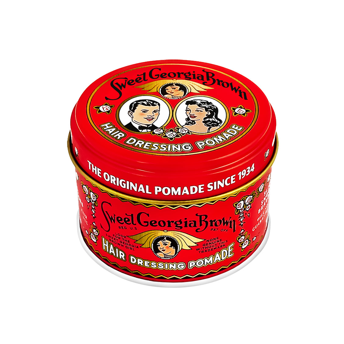 Sweet Georgia Brown Hair Dressing Pomade Red Medium Hold – Barberisto