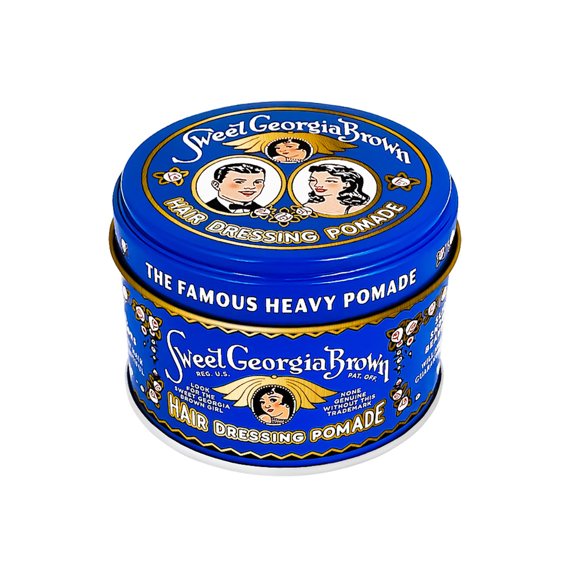 Sweet Georgia Brown Hair Dressing Pomade Blue- Heavy Hold – Barberisto